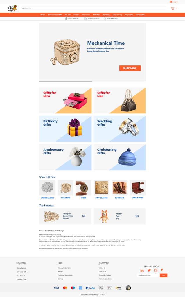 Gift Orange - DigiBros Design